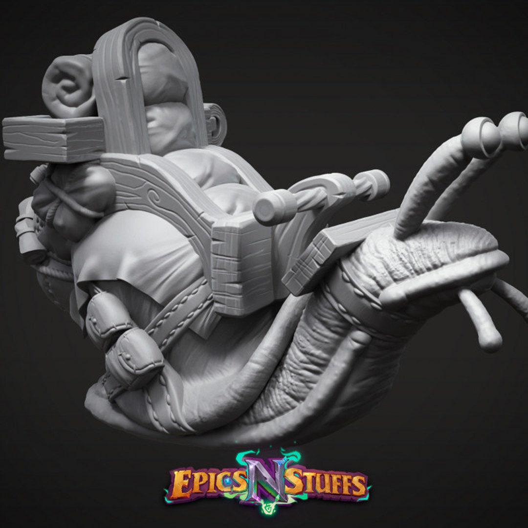 GIANT SNAIL Mount - 32MM Scale - RPG Dungeons and Dragons Dnd Monster ...