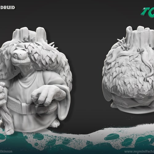 TORTLE BARBARIAN Dungeons and Dragons D&D RPG Miniature Mini - Etsy