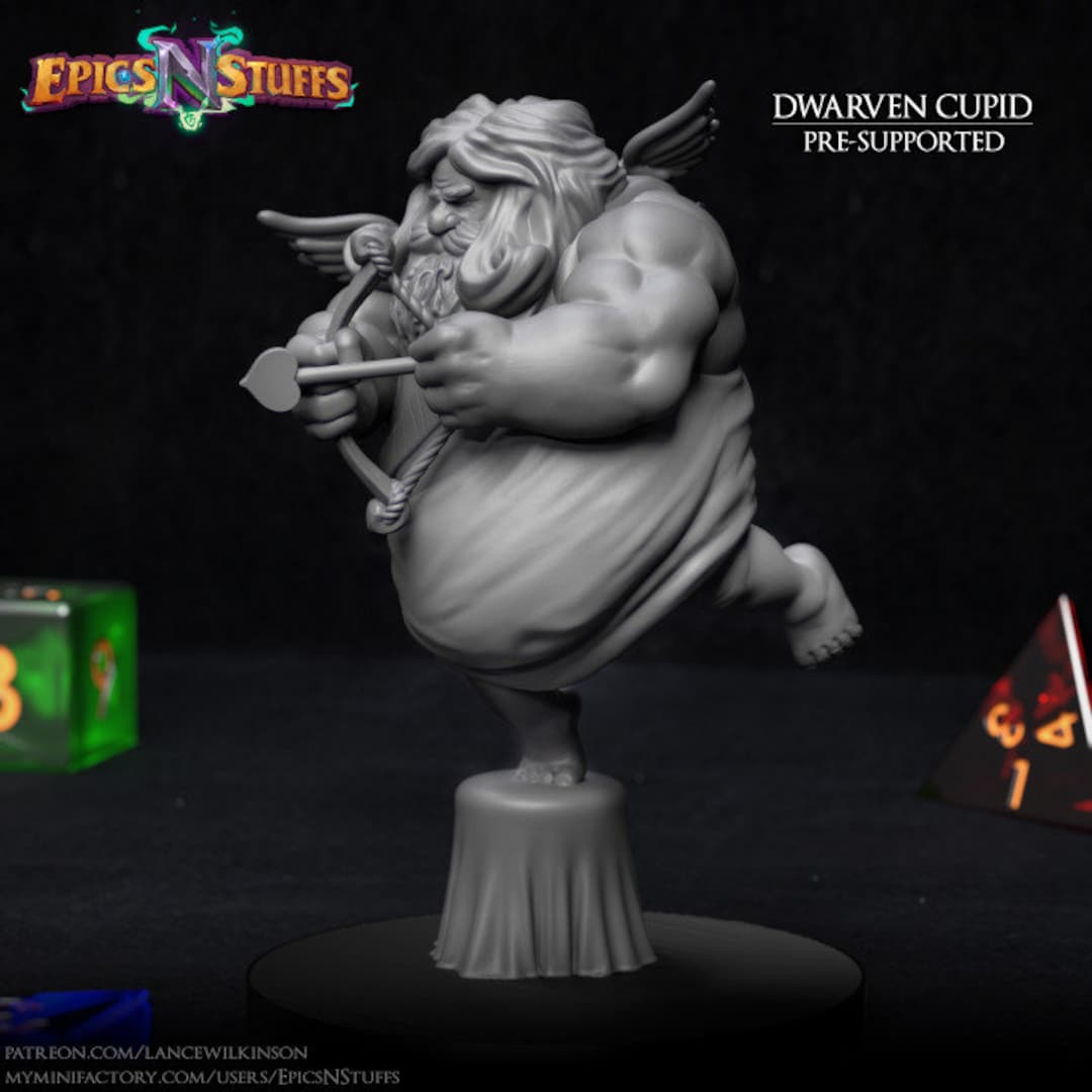 Dwarven Cupid- 32mm Scale Table Top Miniature - Etsy