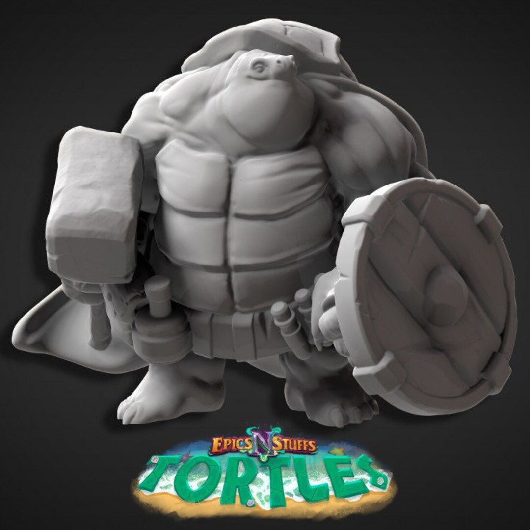 TORTLE CLERIC Dungeons and Dragons D&D RPG Miniature Mini 32mm 28mm - Etsy