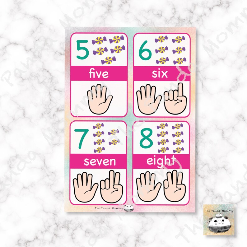 Finger Counting Printable, Number 1-10 Printable, Count the Fingers ...