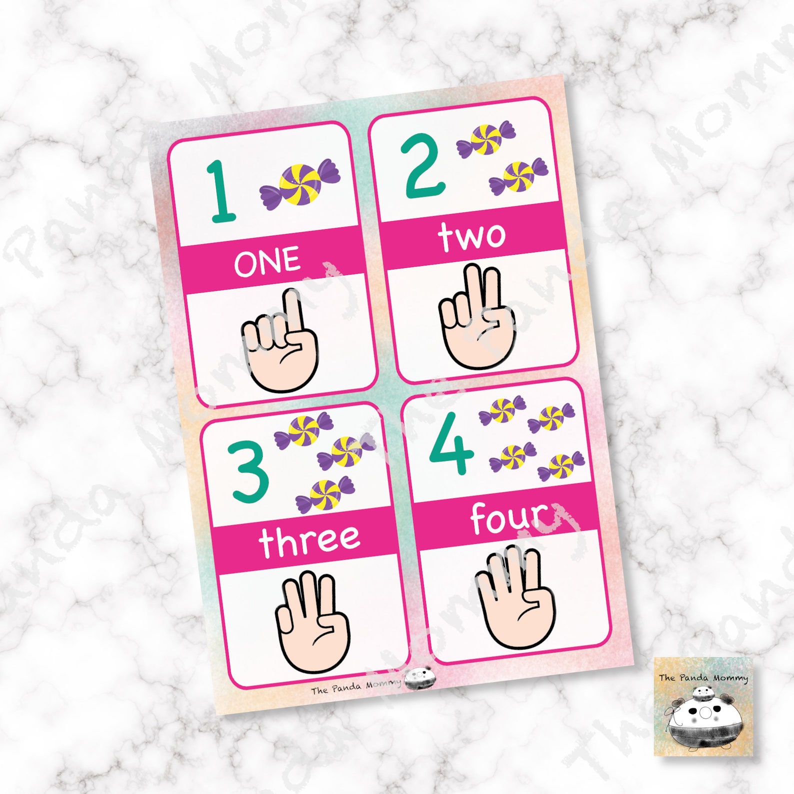 Finger Counting Printable, Number 1-10 Printable, Count the Fingers ...