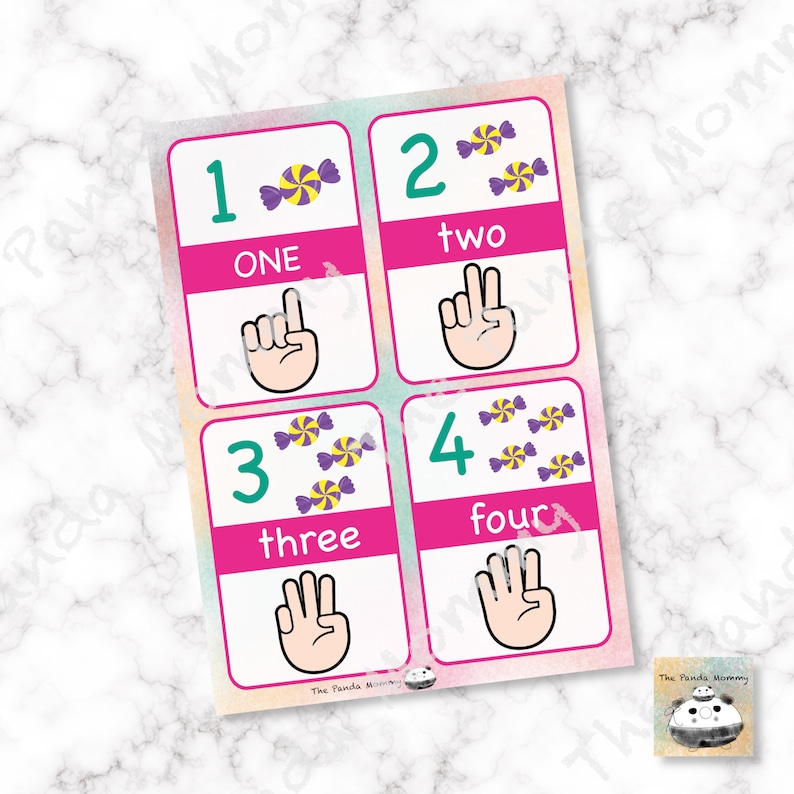 Finger Counting Printable, Number 1-10 Printable, Count the Fingers ...