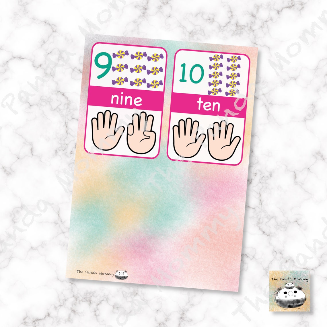 Finger Counting Printable, Number 1-10 Printable, Count the Fingers ...
