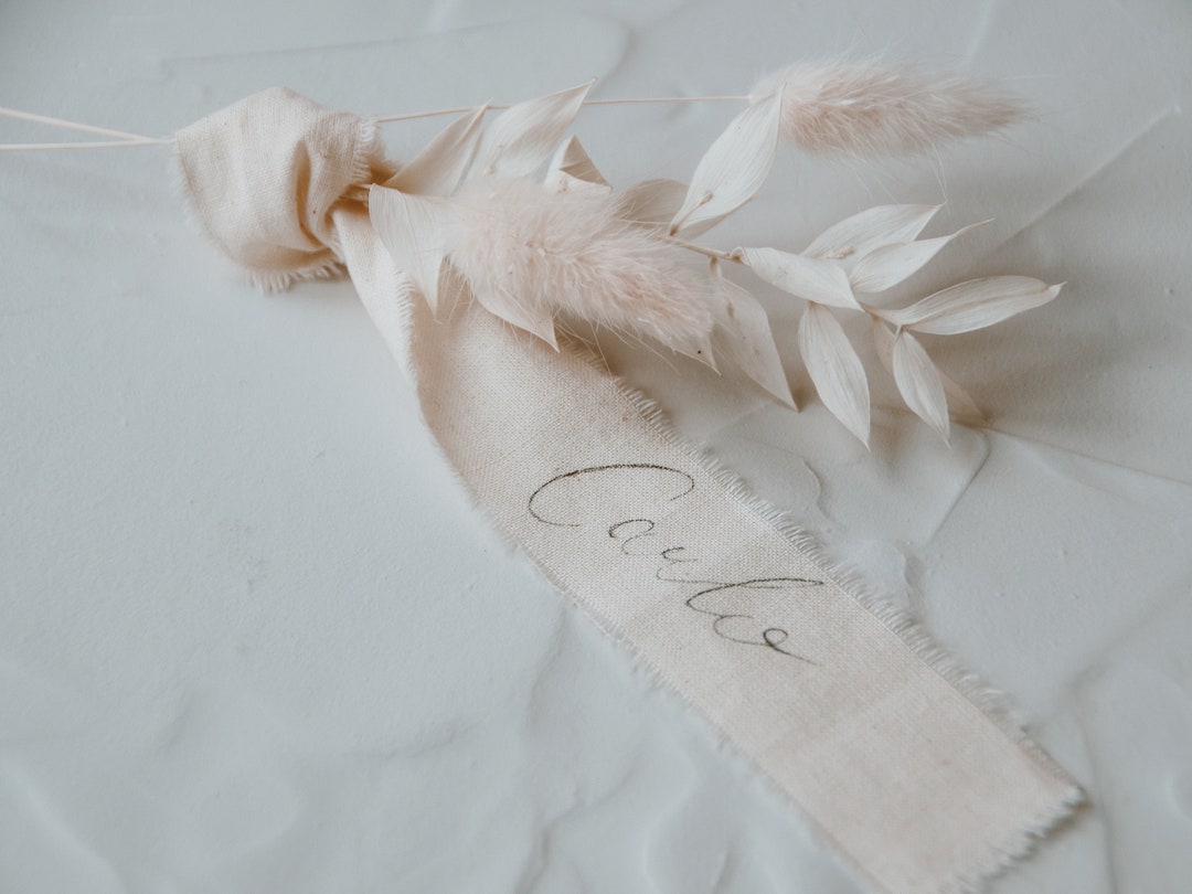 Hand-written Cotton Ribbon 'personalized' I Gift Tag I - Etsy