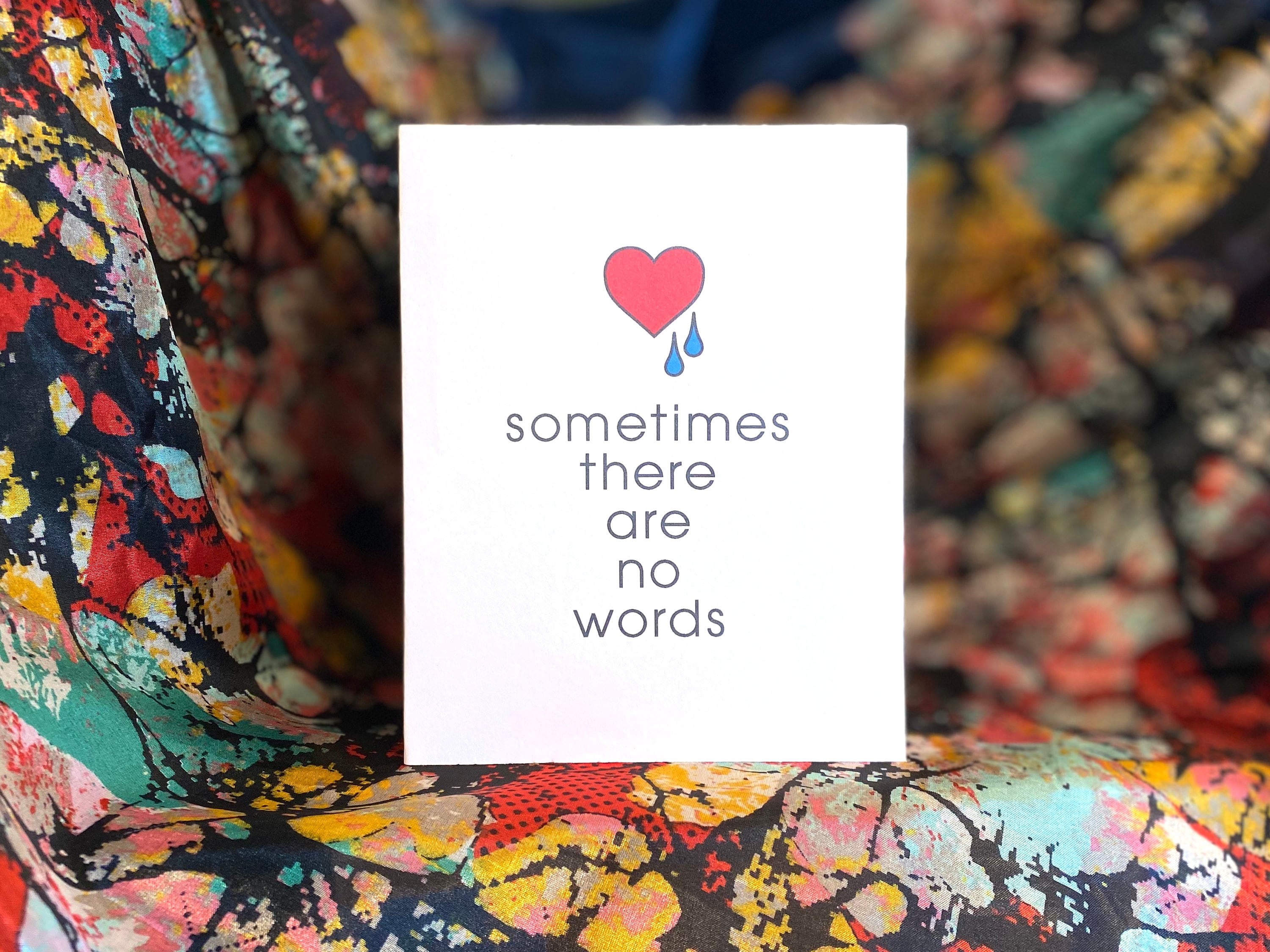 Sometimes There Are No Words Sympathy Card, Condolence Card, Support ... Sometimes There Are No Words Sympathy Card, Condolence Card, Support ...
