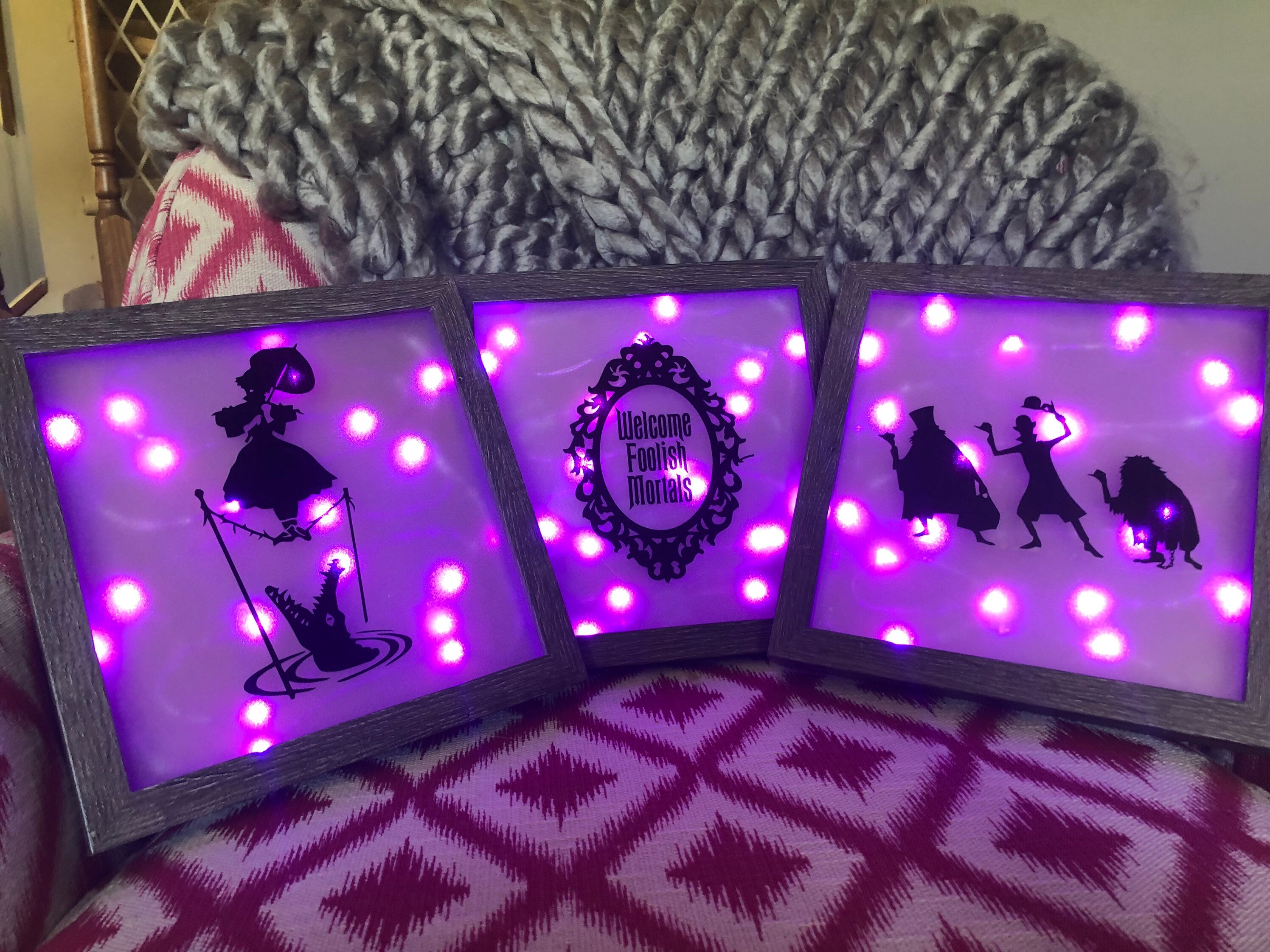 Haunted Mansion Set Light up Shadow Box - Etsy