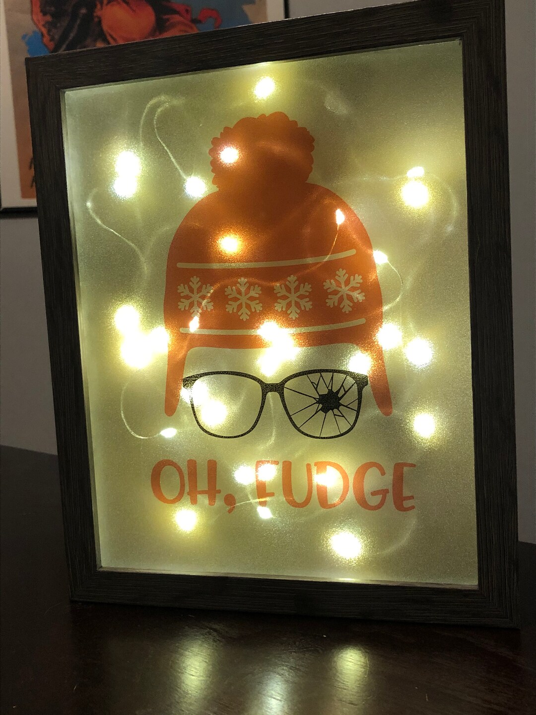 Oh Fudge, Christmas Story Light up Shadow Box - Etsy