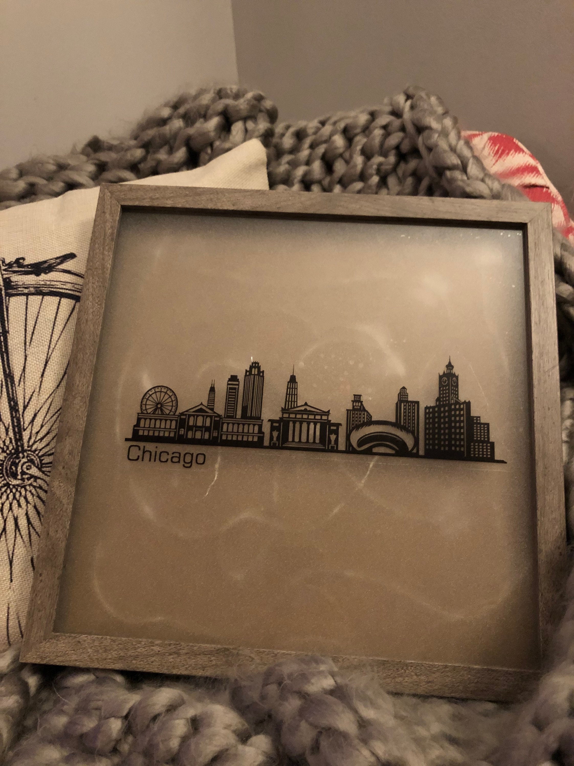 Chicago Skyline Light up Sign - Etsy