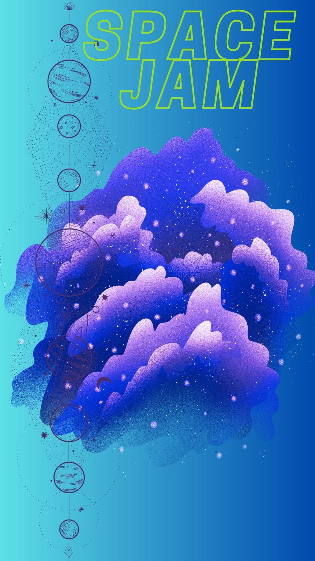 Space Themed Phone Wallpaper - Etsy