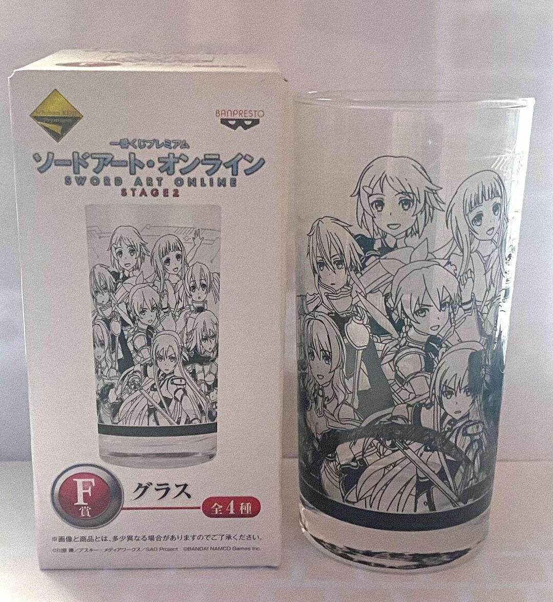 Official Sword Art Online Phase II Ichiban Kuji Prize F Glass Cups - Etsy