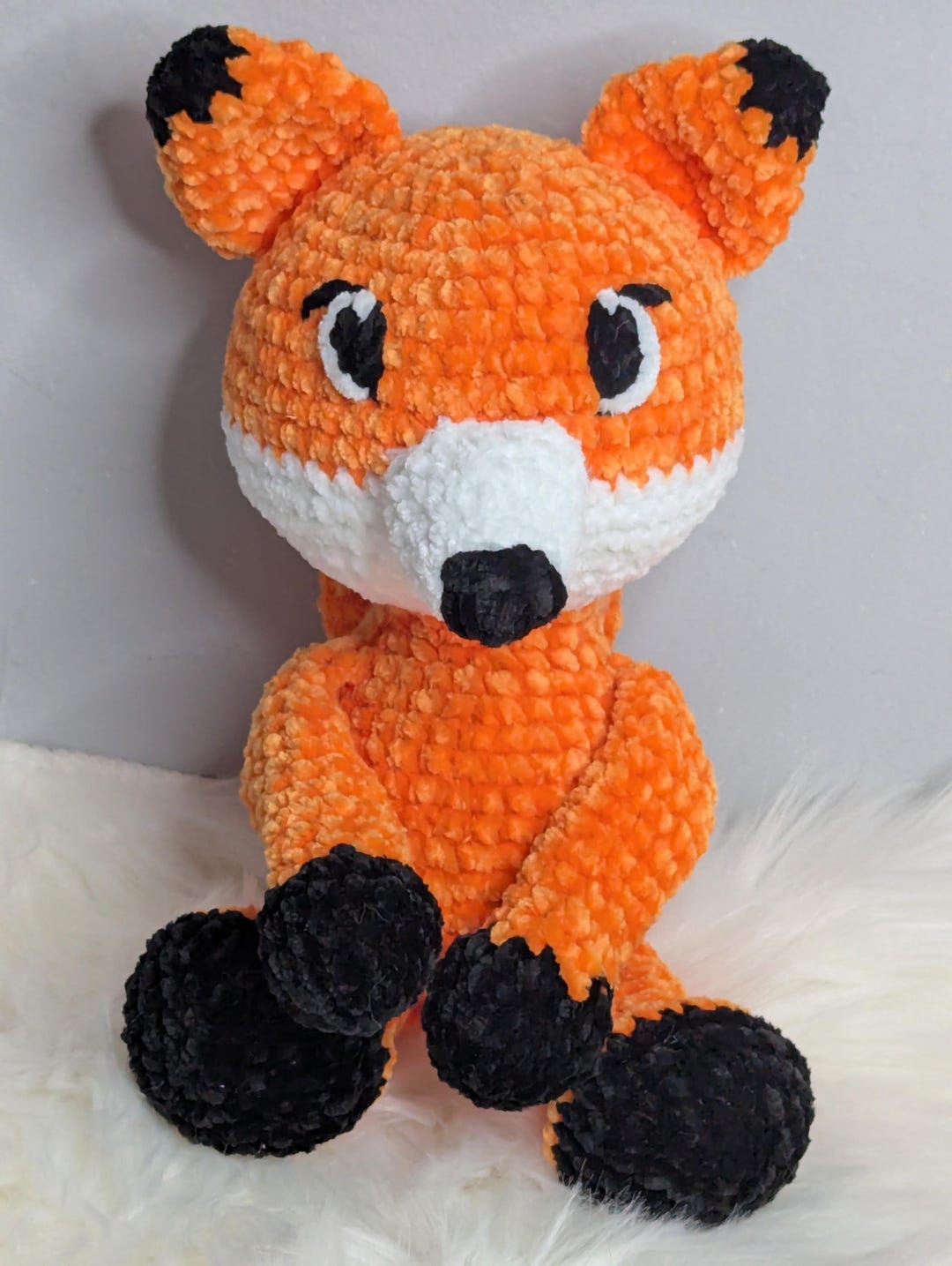 Handmade Fox Plushie, Woodland Stuffed Animal, Orange Fox Stuffie - Etsy