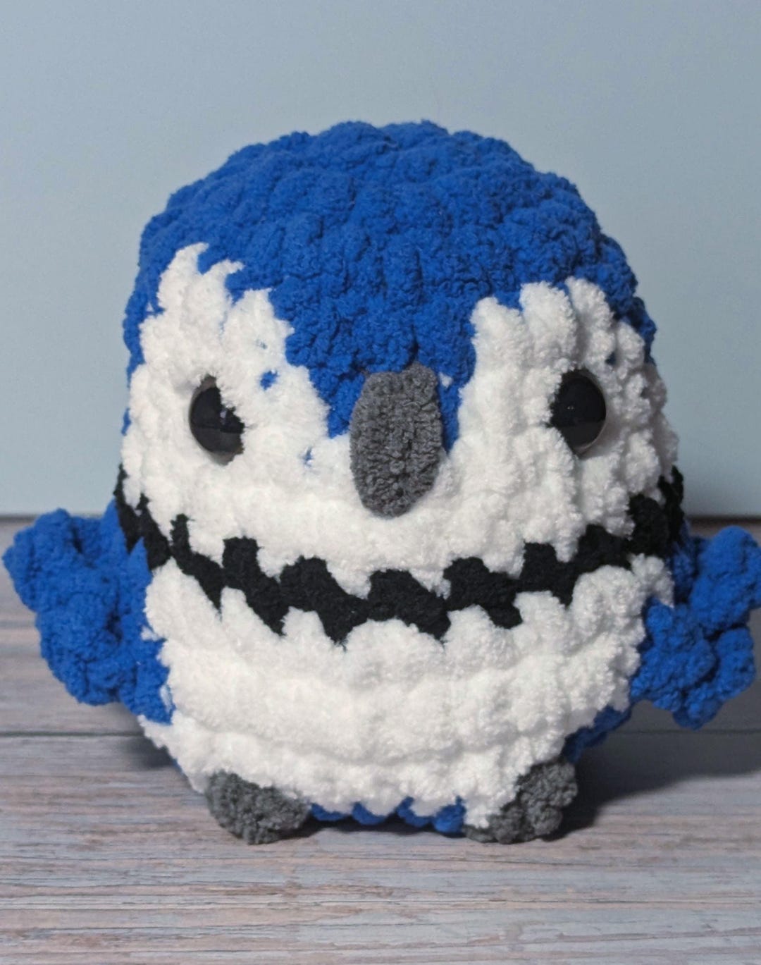 Blue Jay Bird Plushie Gift for Nature Lover Bird Stocking Stuffer Blue ...