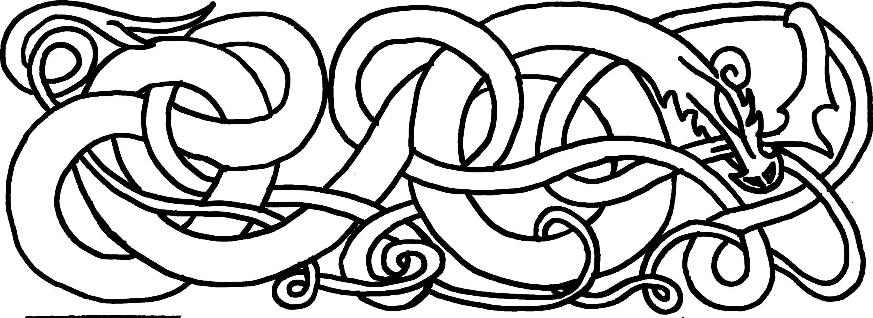 Jormungandr Digital Art - Etsy