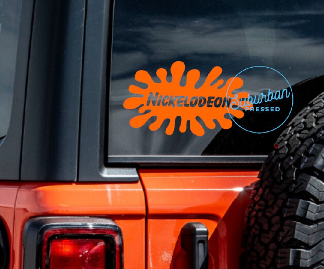Splat Decal, Orange Nickelodeon Sticker, Nick at Nite, Nickelodeon ...