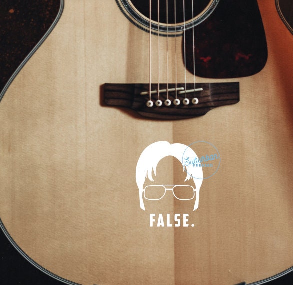Dwight Schrute Decal Dwight Schrute Sticker False Decal - Etsy