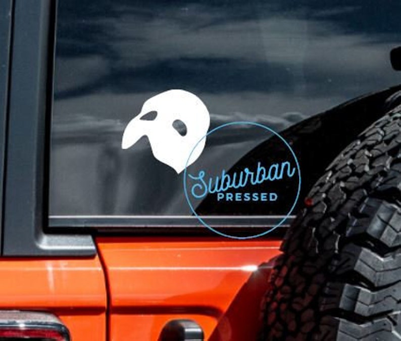 Phantom of the Opera Vinyl Car Decal Broadway Show Decal Le | Etsy