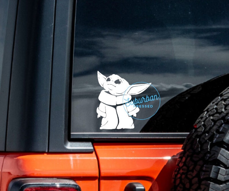 Grogu Sticker Grogu Decal Baby Yoda Decal Baby Yoda - Etsy