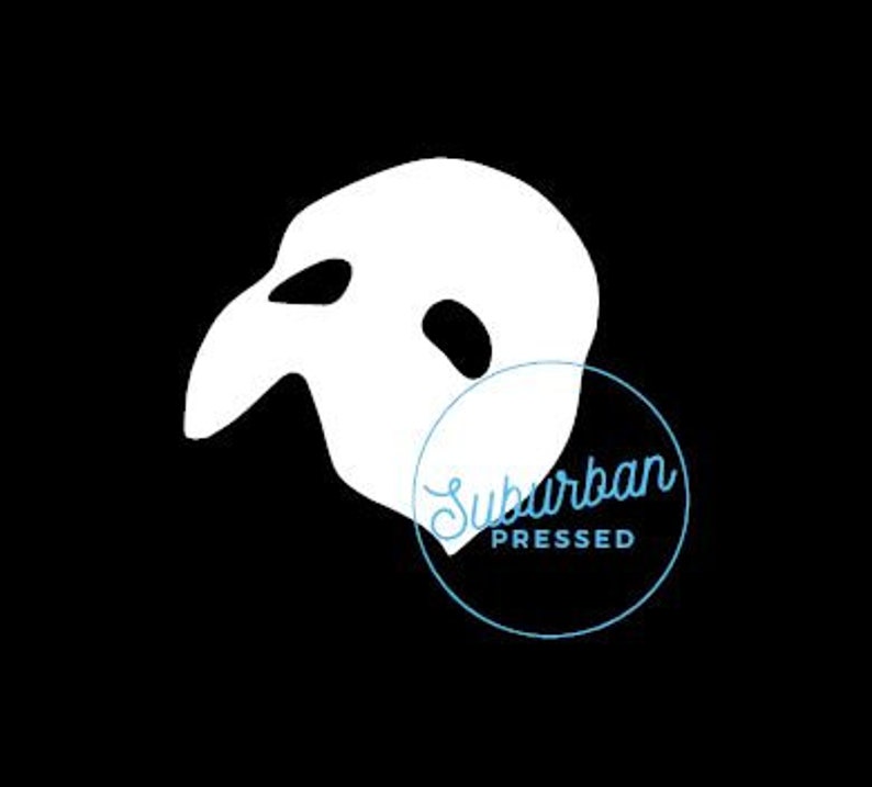 Phantom of the Opera Vinyl Car Decal Broadway Show Decal Le | Etsy