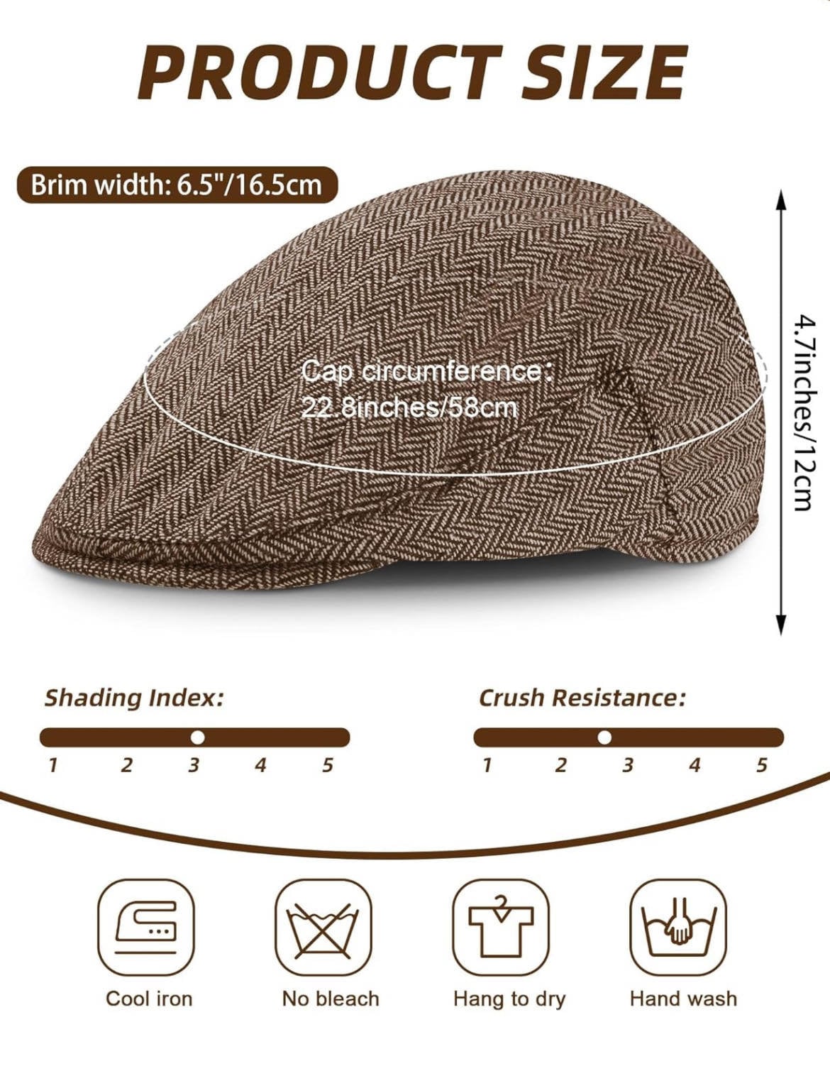 Irish Flat Cap, Irish Cap, Irish Hat, Driving Cap, Mens Flat Cap, Paddy ...