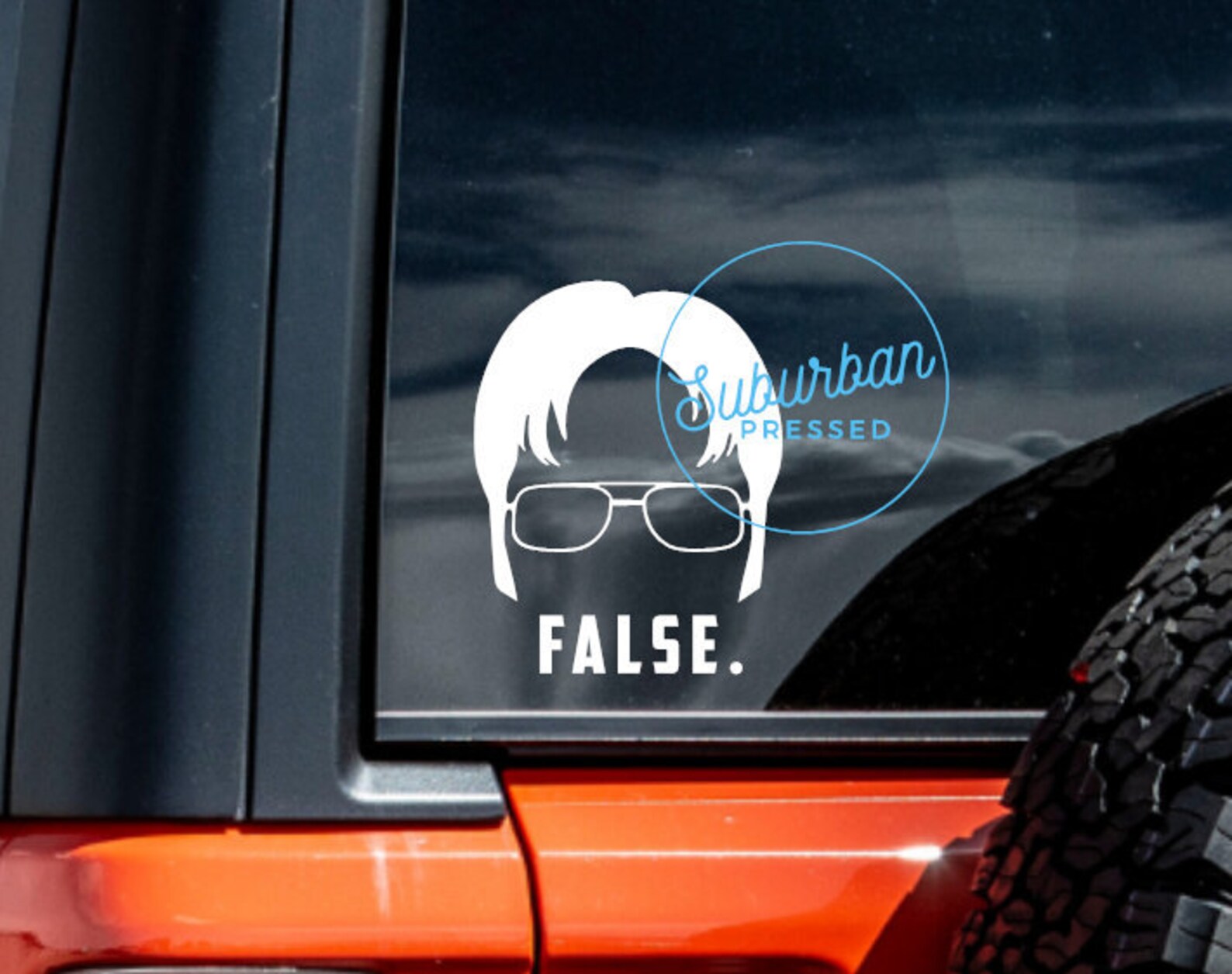 Dwight Schrute Decal Dwight Schrute Sticker False Decal - Etsy
