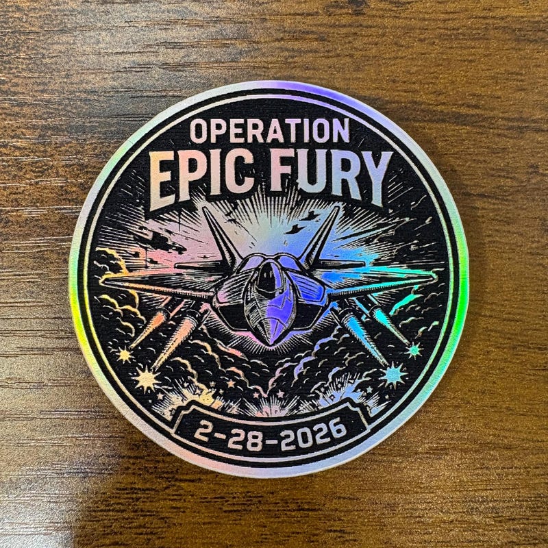 Operation Epic Fury Patch - Etsy