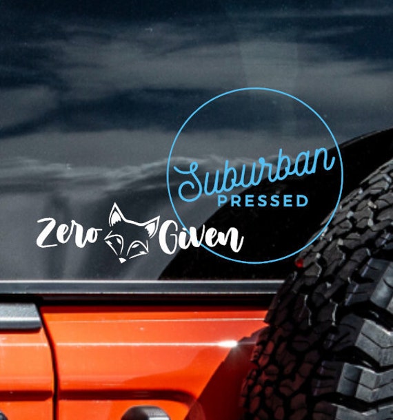 Zero Fox Given Vinyl Car Decal Zero Fucks Given Fuck | Etsy