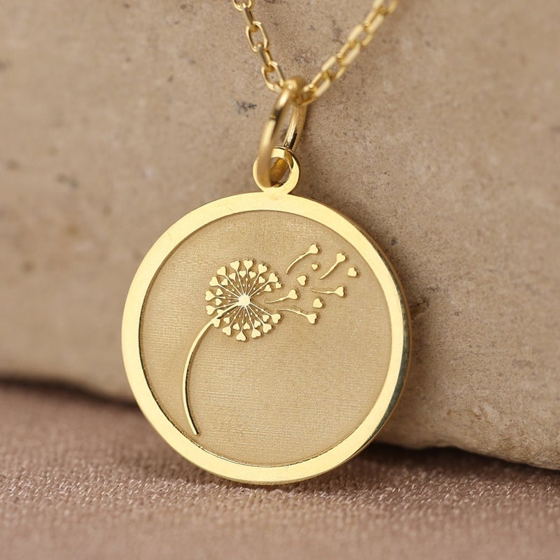 Dandelion Necklace - Etsy