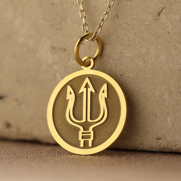 Trident Necklace - Etsy