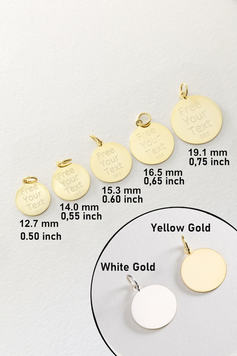 14k Solid Gold Penguin Necklace, Gold Penguin Disc Jewelry , Penguin ...
