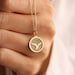 14k Solid Gold Seagull Necklace , Bird Pendant , Gold Necklace ...