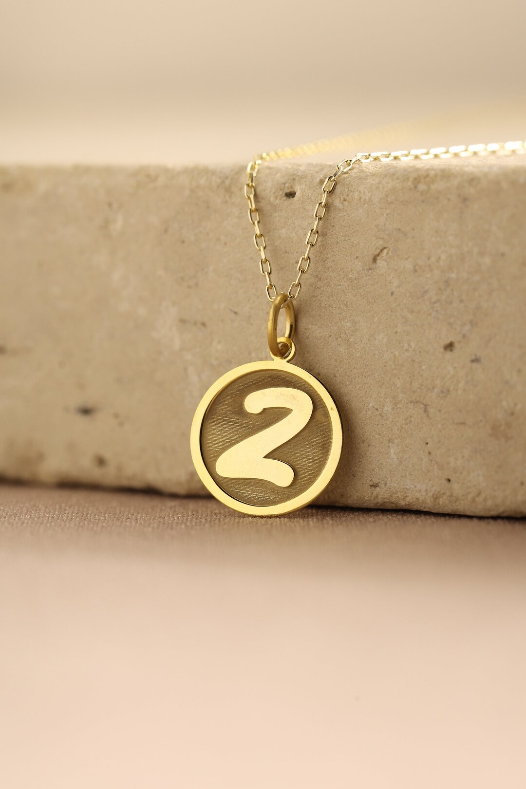 14k Solid Gold Initial Necklace,z Letter Necklace , Sideways Initial ...