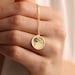 14k Solid Gold Dandelion Necklace , Flower Pendant , Personalized ...