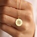 14k Solid Gold Compass Necklace , Compass Jewelry , Compass Gift ...
