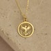14k Solid Gold Phoenix Necklace , Gold Phoenix Pendant , Dainty Phoenix ...