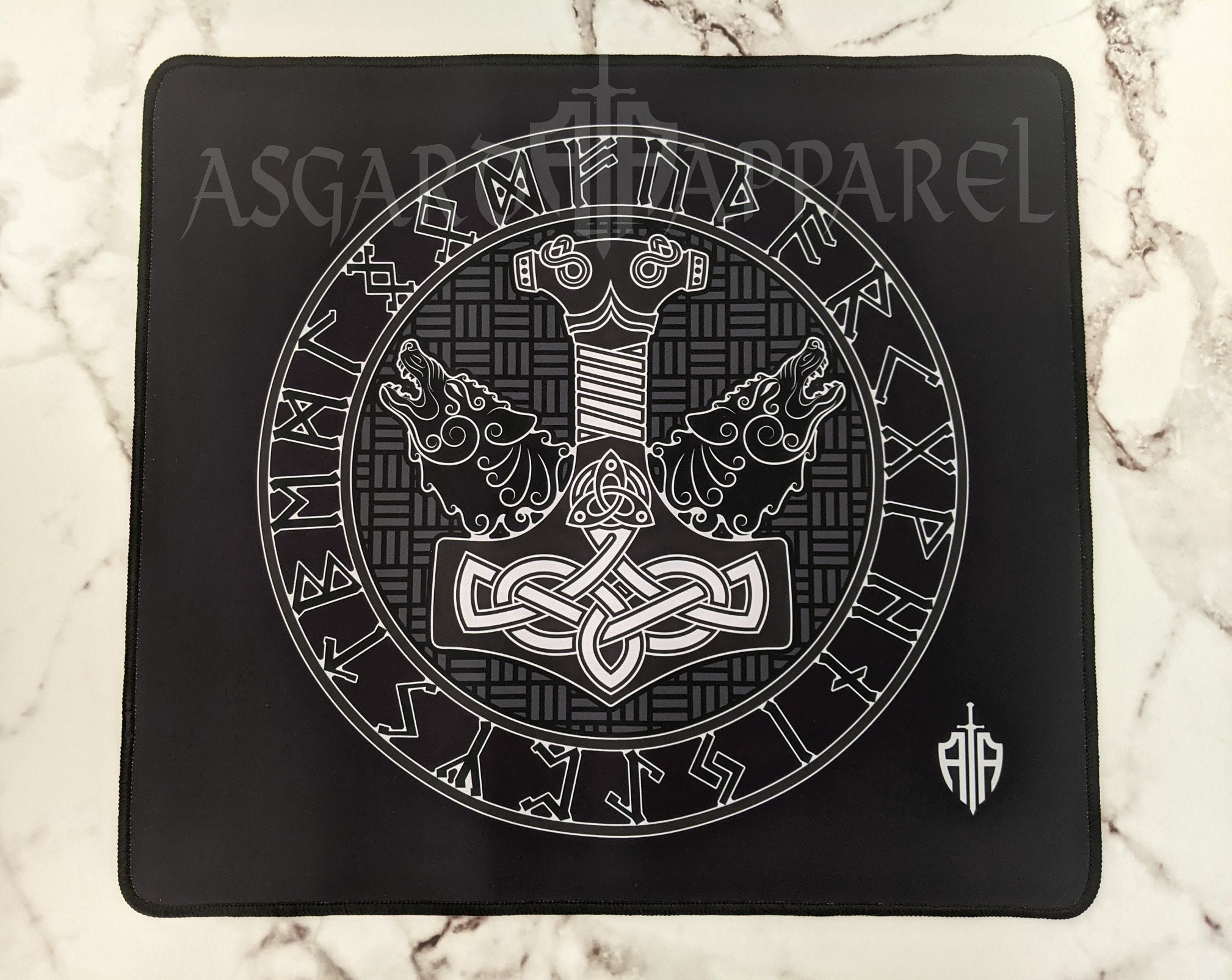 Viking Thor Hammer Gaming Mouse Pad Extra Large - Etsy