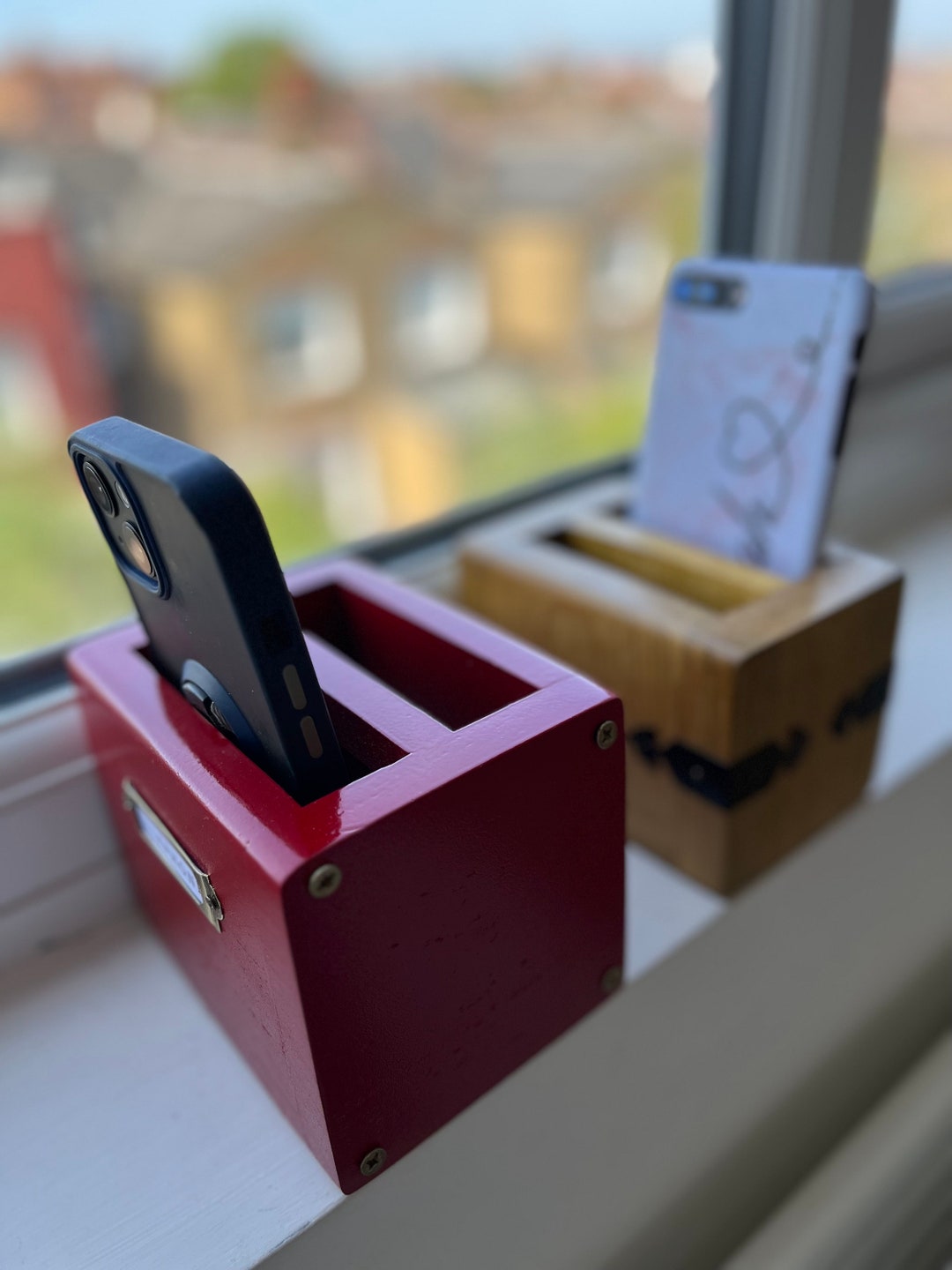 Red Mini Dinner Table Phone Holder: Inspired by the Classic UK Phone ...
