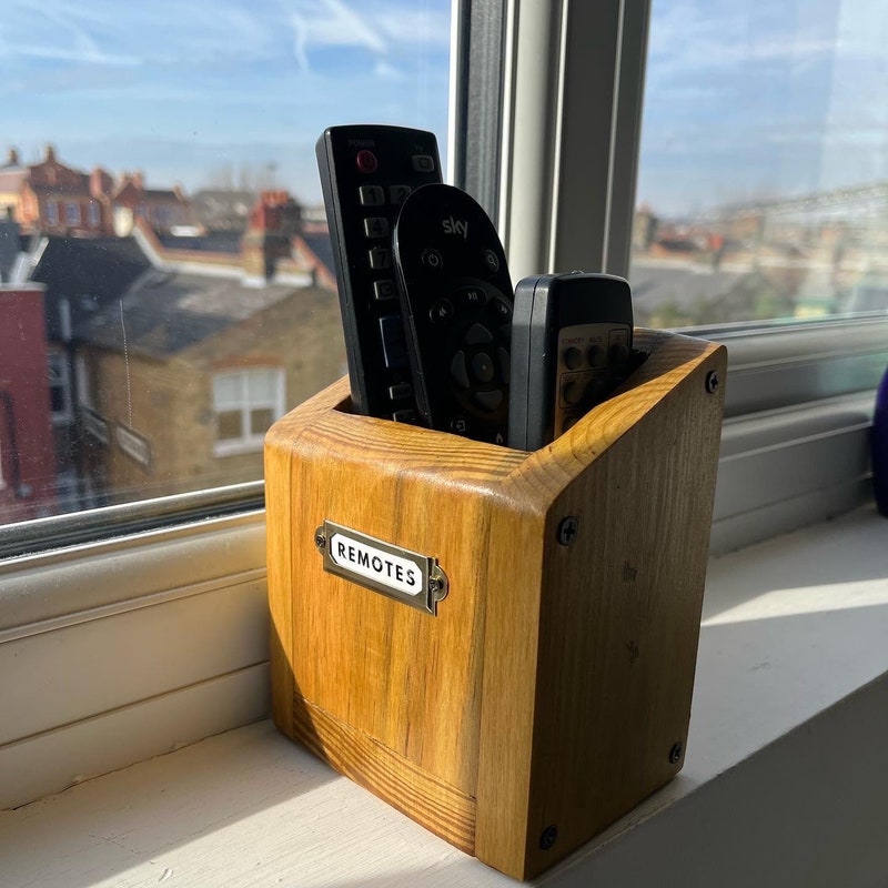 Tv Remote Holder - Etsy