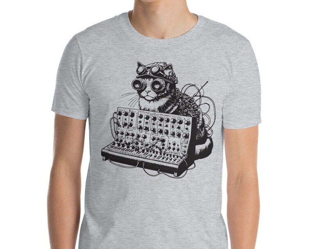 Cat Playing a Synthesizer, Cats on Synthesizers in Space, Techno Music ...