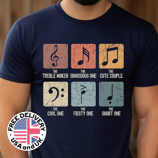 Mens Musical Note Shirts - Etsy