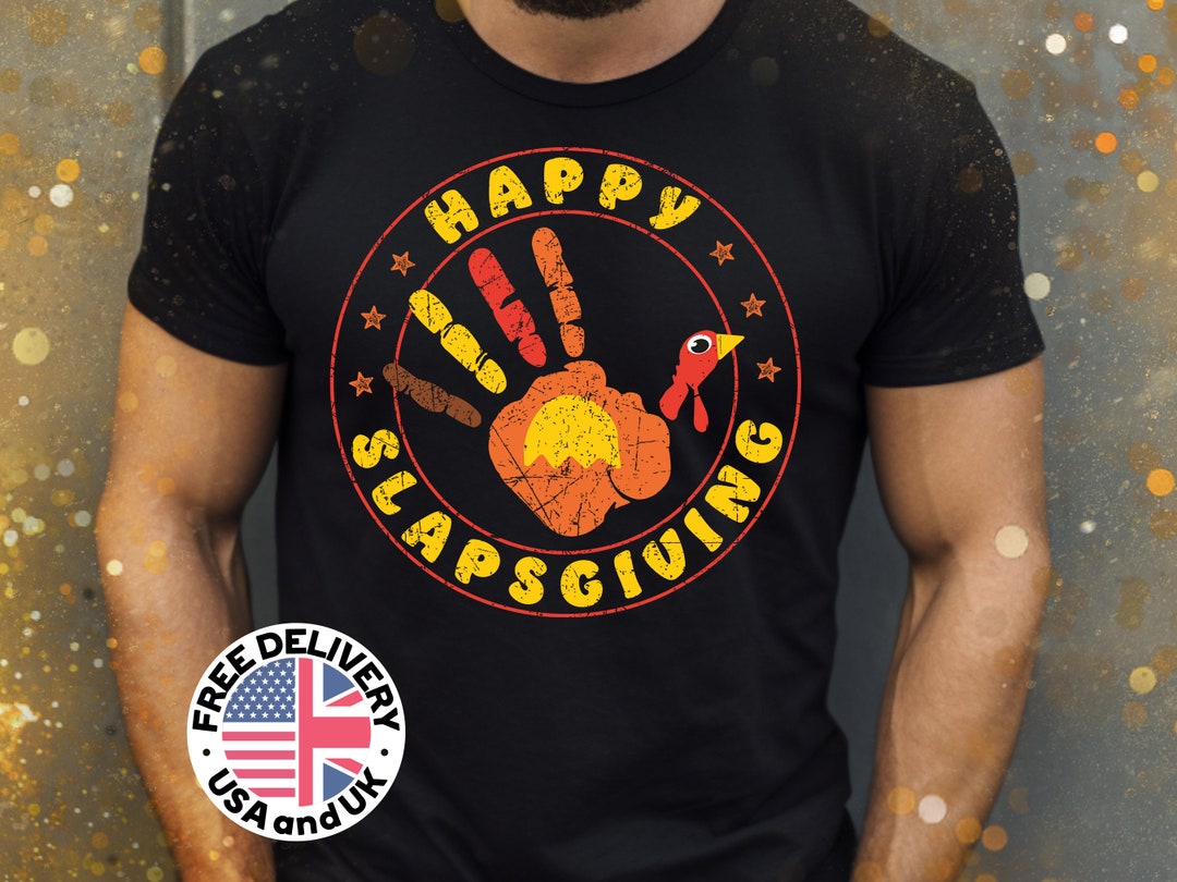 Camisa Happy Slapsgiving, regalo divertido de Acción de Gracias, camisa ...