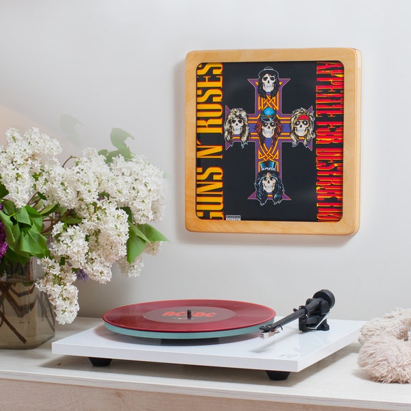 Wood Wall Vinyl Holder - Etsy