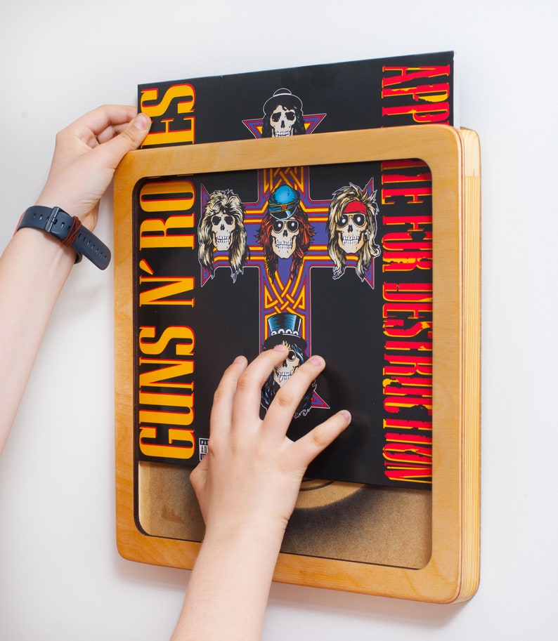 Händel / Natural Wood Frame, Vinyl Display , LP Frame, Vinyl Frame, LP ...