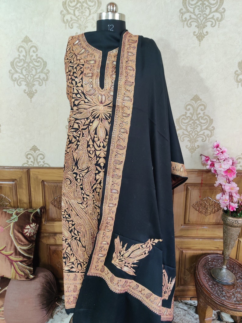 Kashmiri Woolen Suit Kashmiri Tilla Suit Kashmiri Pheran - Etsy