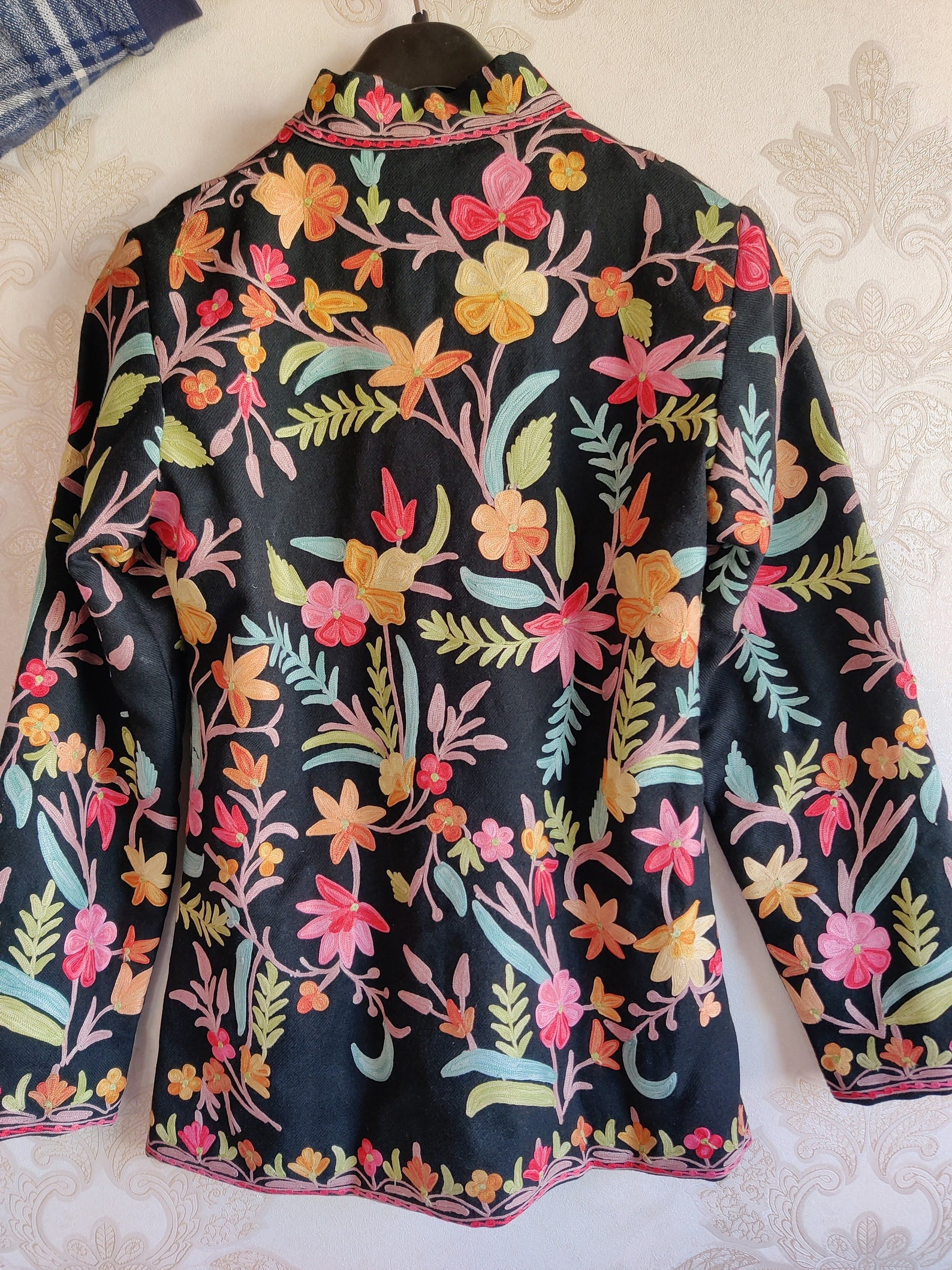 Kashmiri Jacket With Chainstitch Embroidery Customisable - Etsy