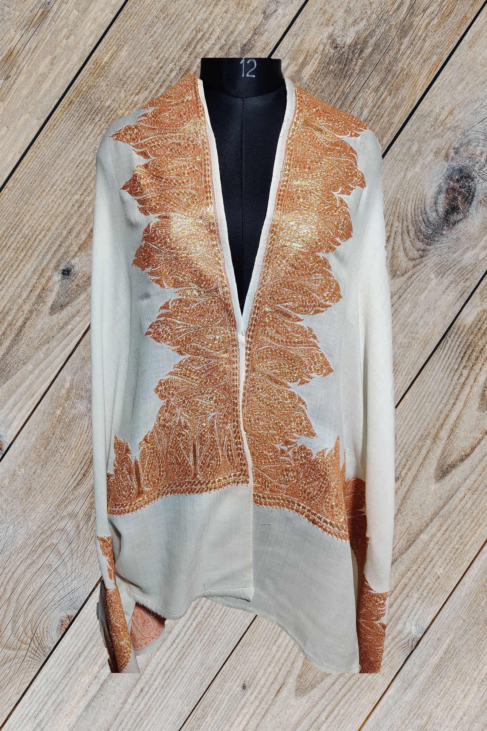 Kashmiri Tilla Embroidery Woolen Shawl Kashmiri Embroidered - Etsy