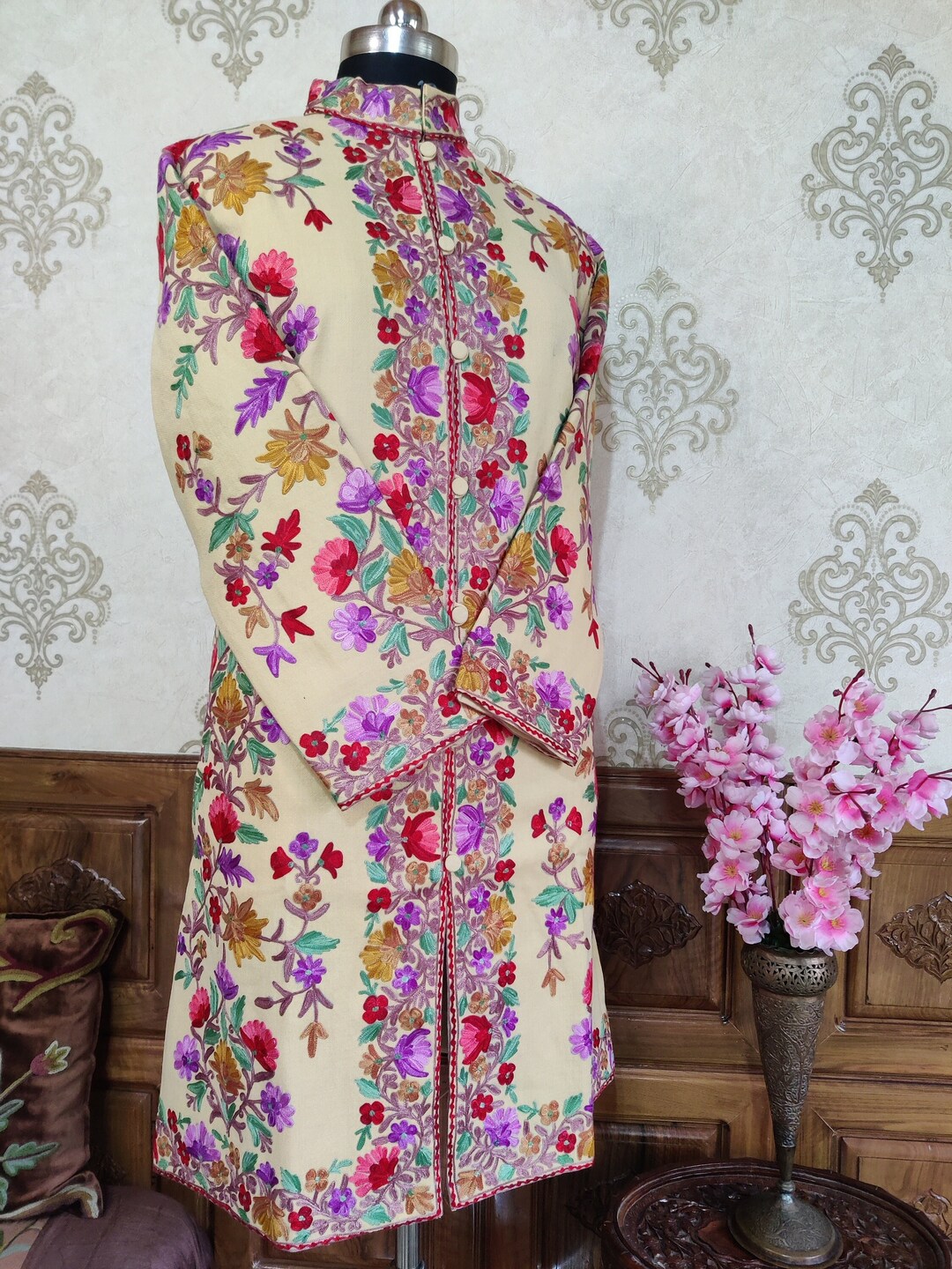 Kashmiri Jacket Women, Embroidery Jacket, Kashmiri Coat, Boho Jacket ...