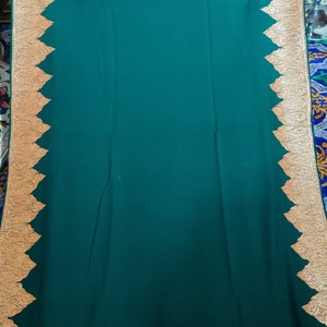 Kashmiri Tilla Embroidery Woolen Shawl, Kashmiri Embroidered Wrap/shawl ...