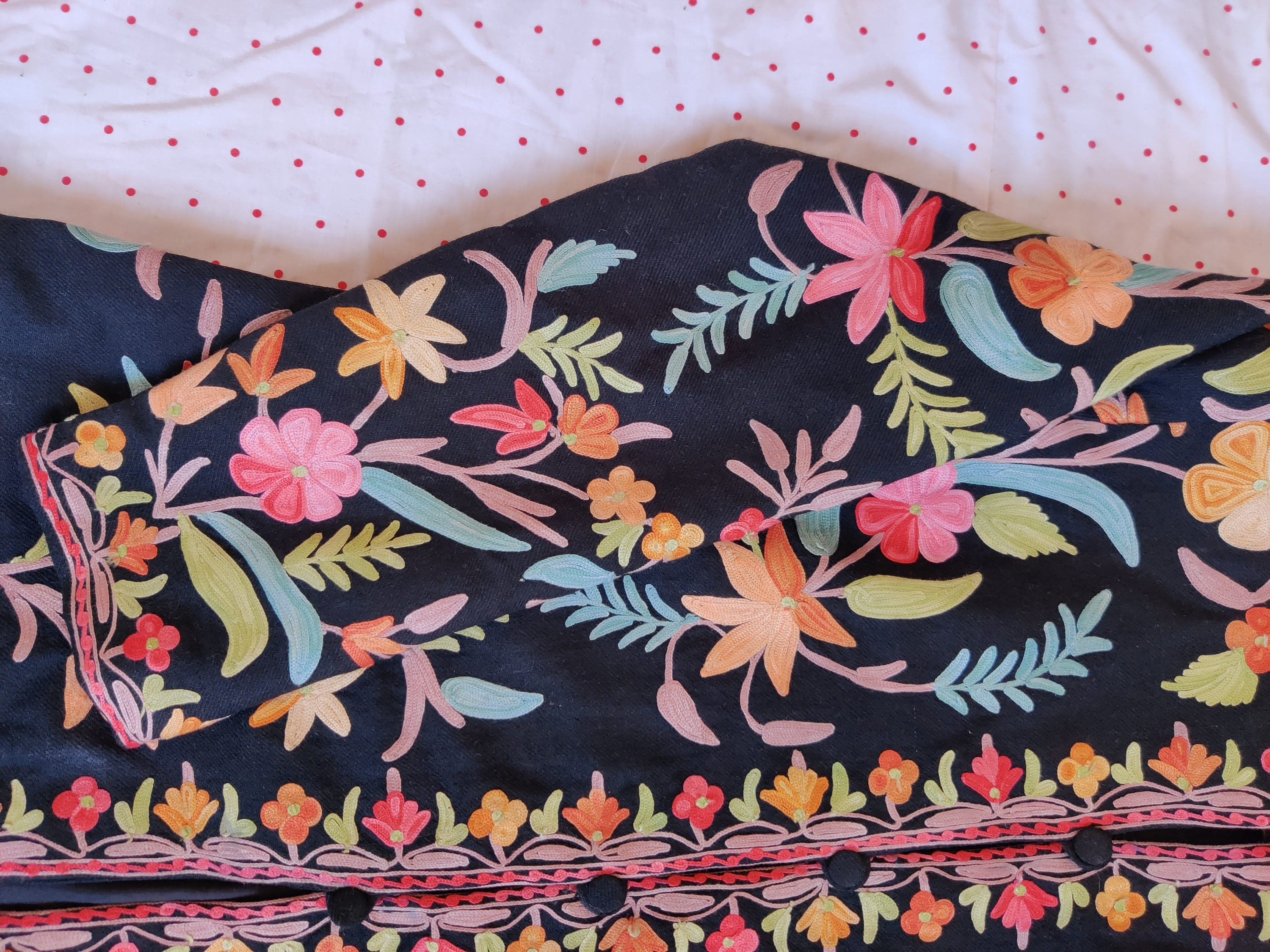 Kashmiri Jacket With Chainstitch Embroidery Customisable - Etsy