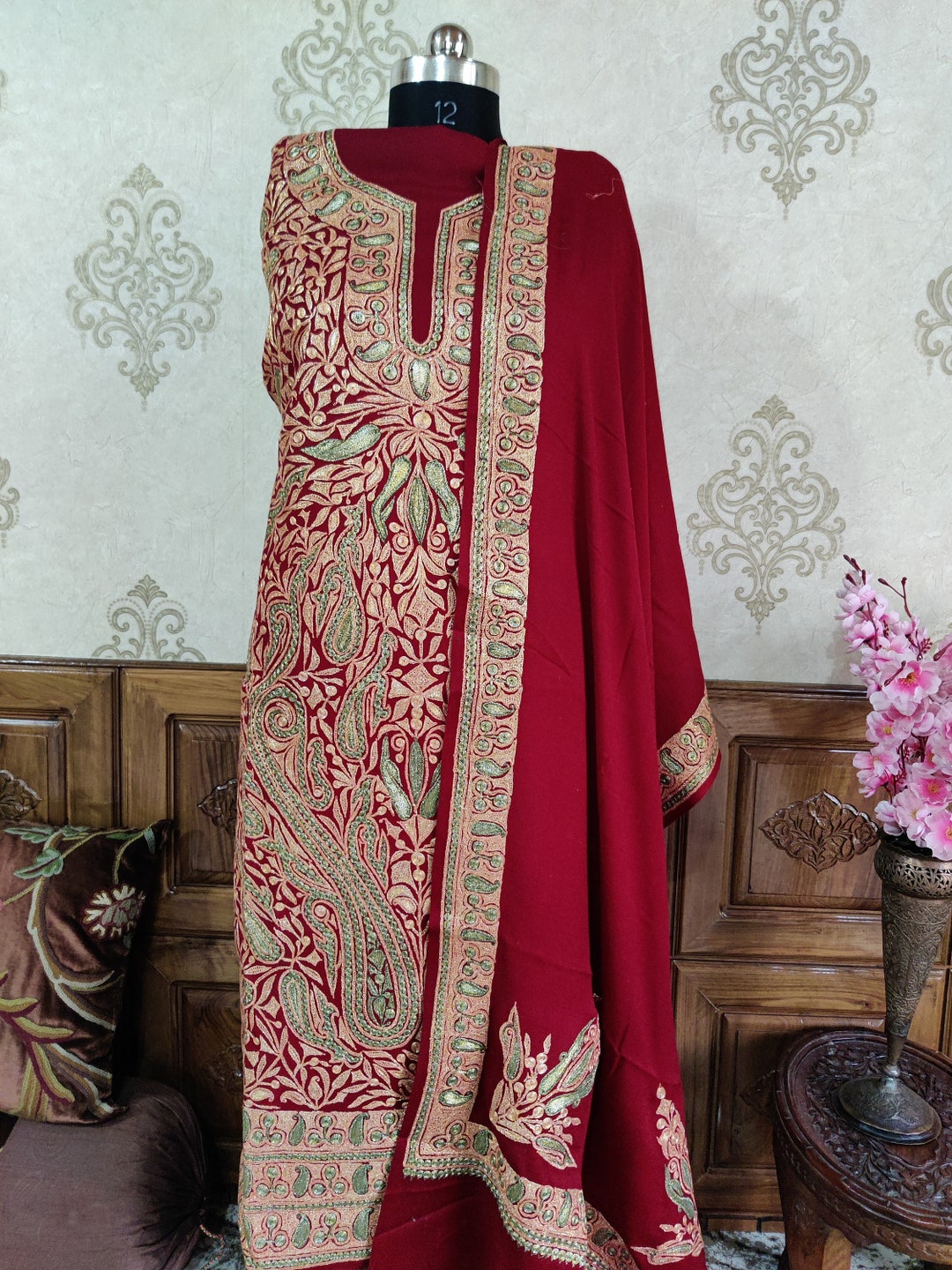 Kashmiri Woolen Suit, Kashmiri Tilla Suit, Kashmiri Pheran, Woolen ...